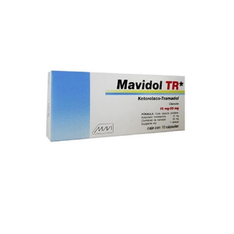 MAVIDOL TR 10/25 MG C/10 CAP – Botica Central