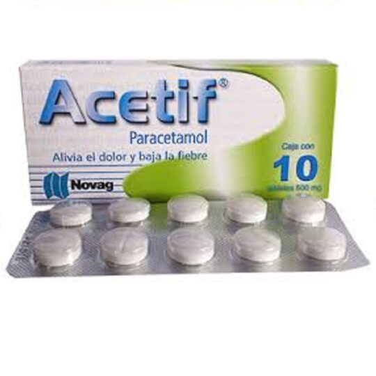 ACETIF 500 MG C/10 TAB – Botica Central