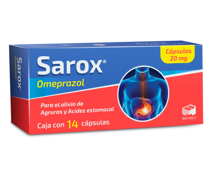 SAROX 20 MG C/14 CAP – Botica Central
