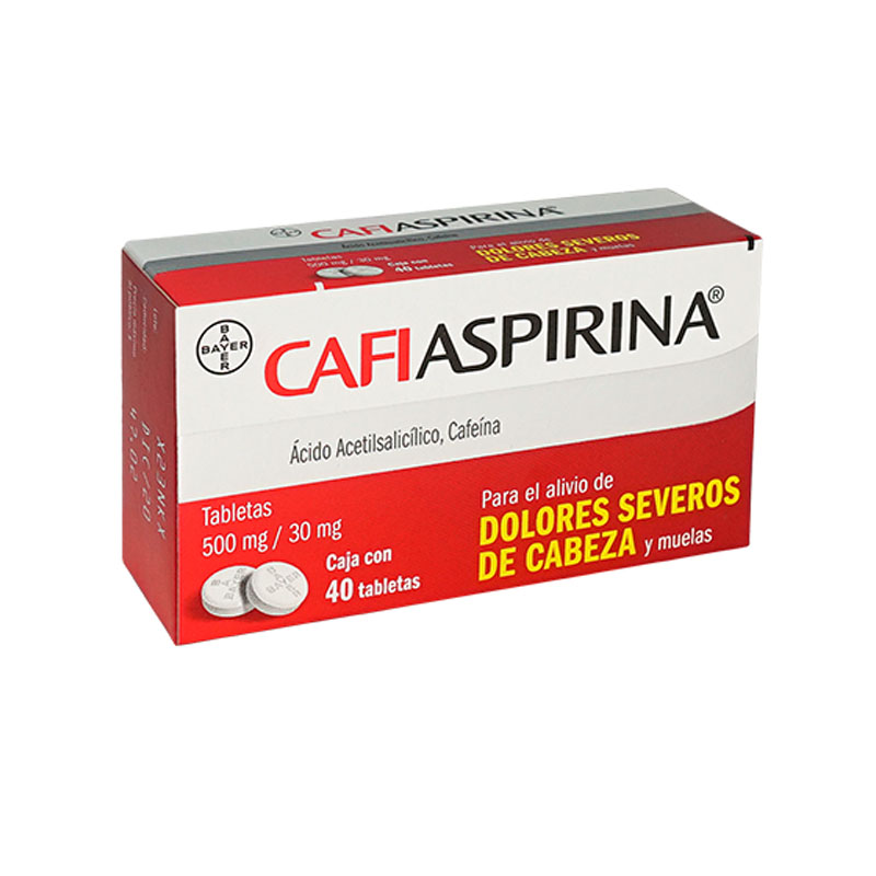 CAFIASPIRINA C/40 TAB – Botica Central