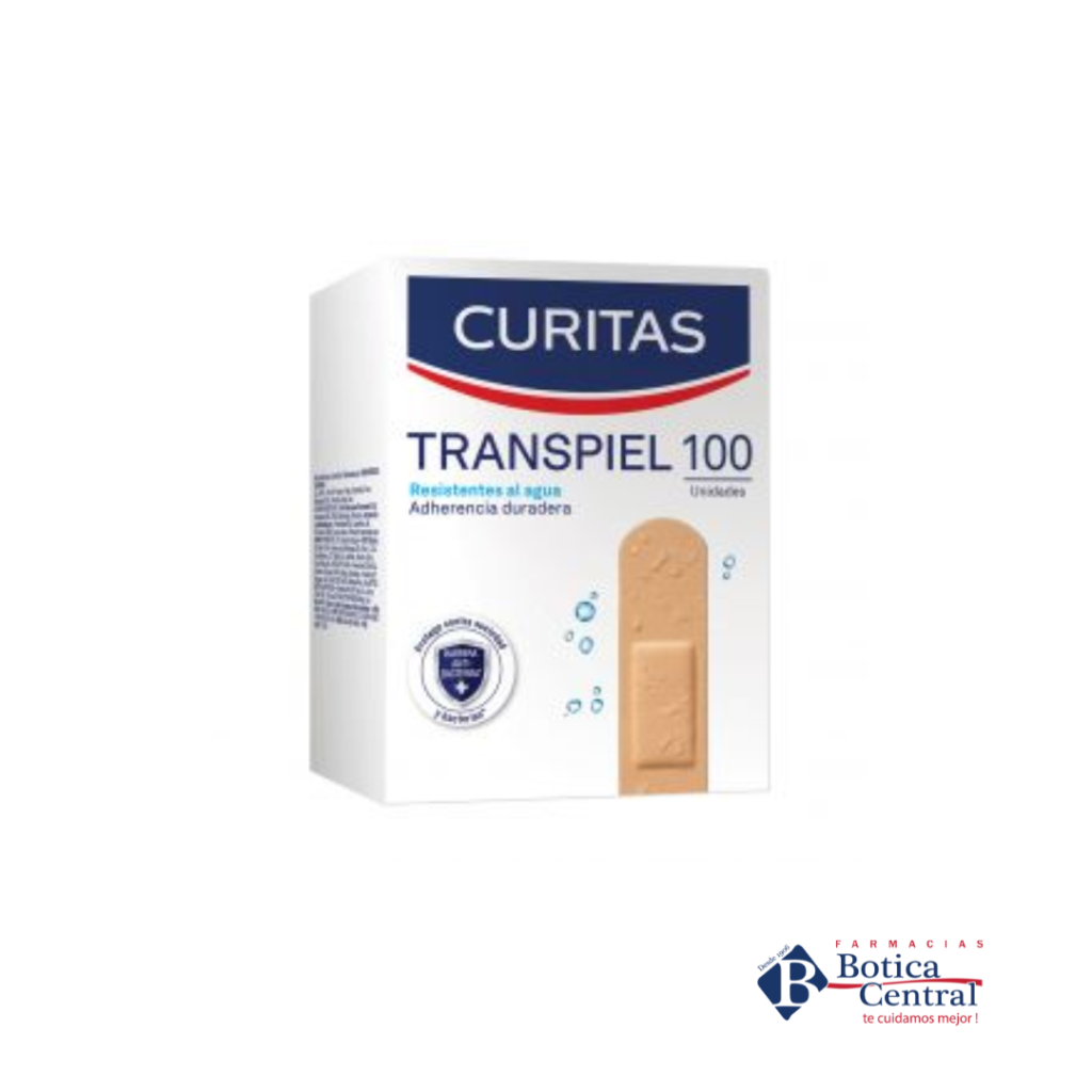 CURITAS TRANSPIEL C/100 PZAS – Botica Central