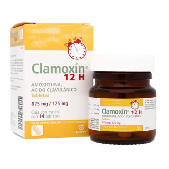 CLAMOXIN 12H 875/125MG C/14 TAB – Botica Central